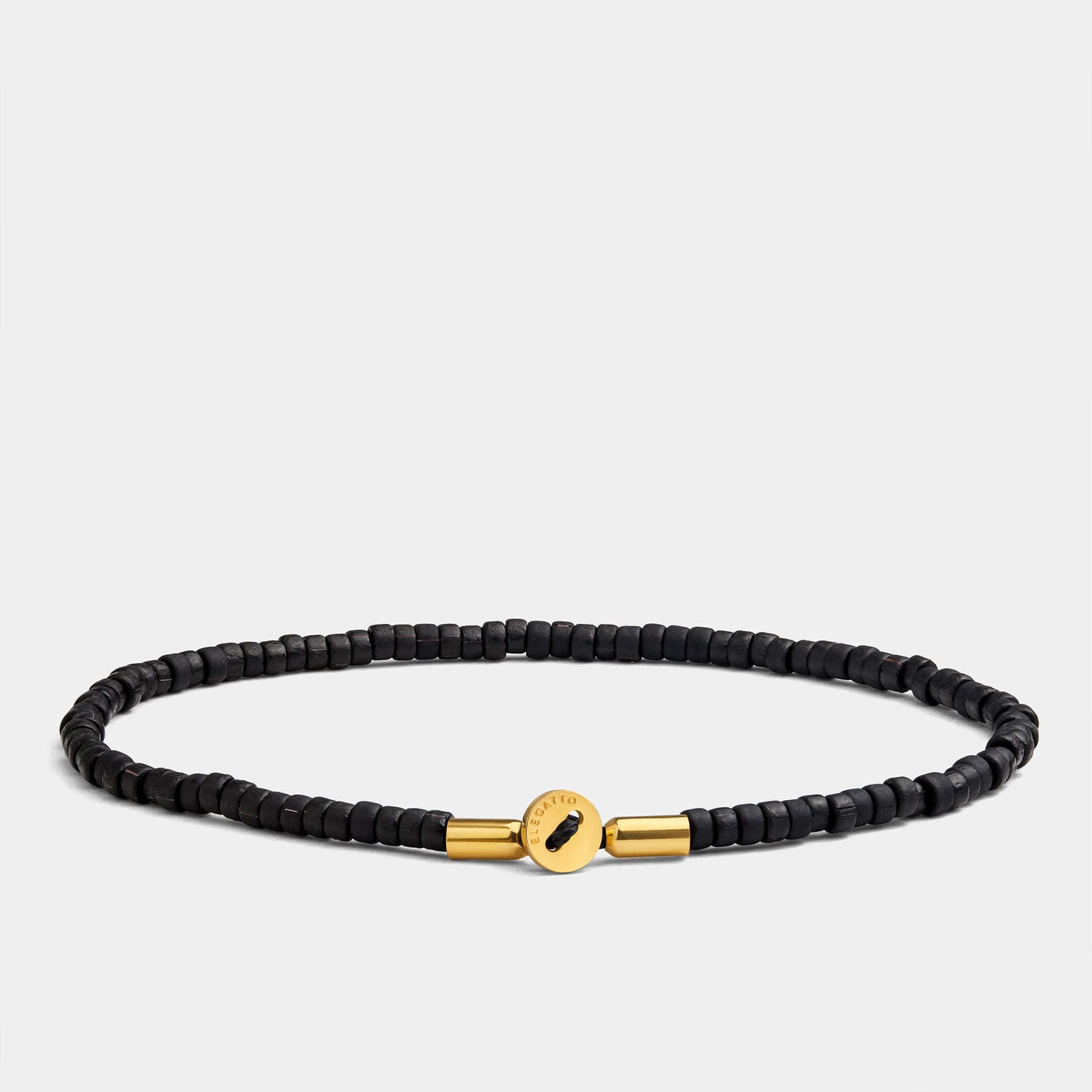 Elegatto Uni Beaded Bracelet in Gold