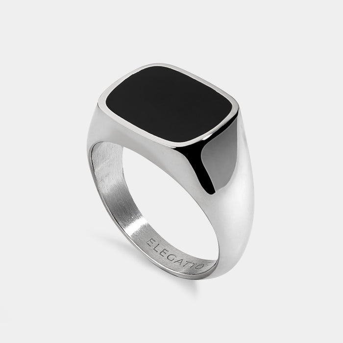 Onyx Signet Ring - 8 - Elegatto