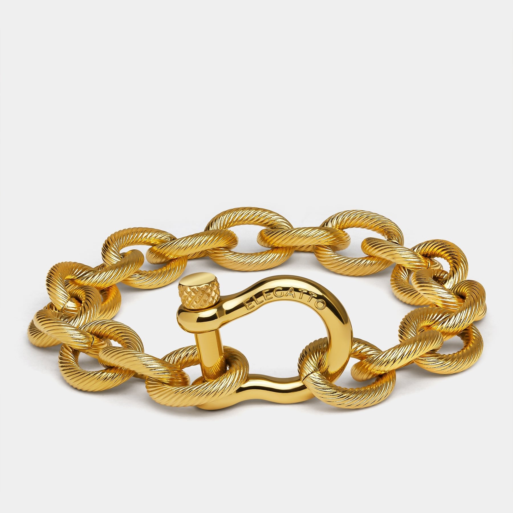 Elegatto Admiral Chain Bracelet in Gold