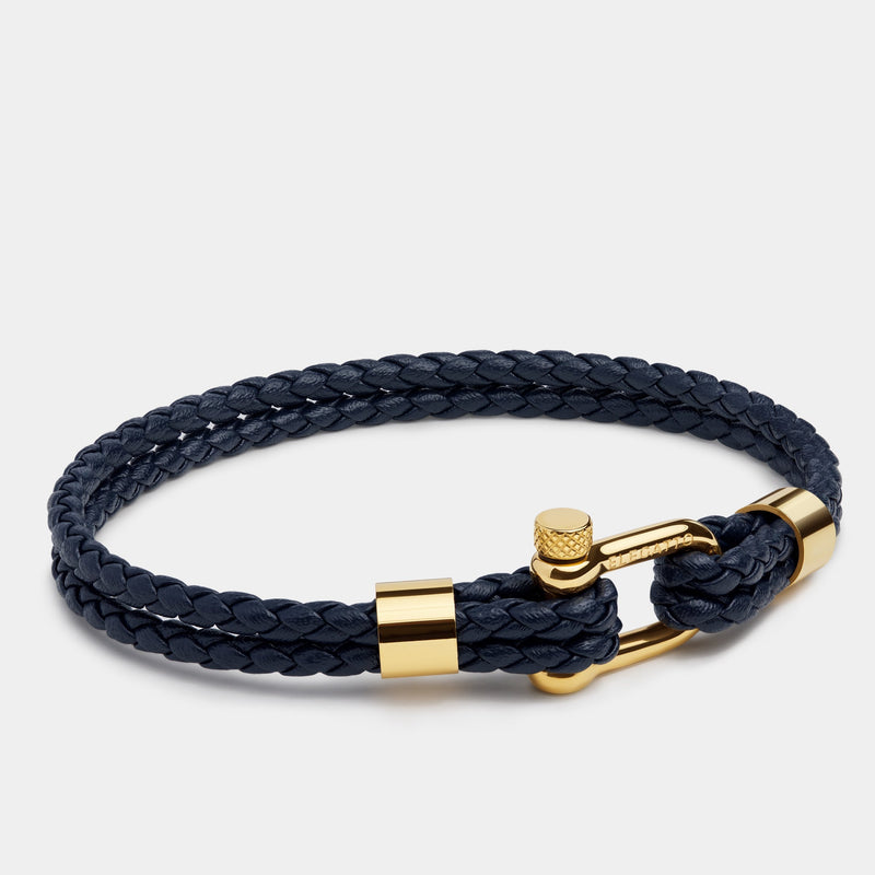 Helix Navy Blue Bracelet - Elegatto